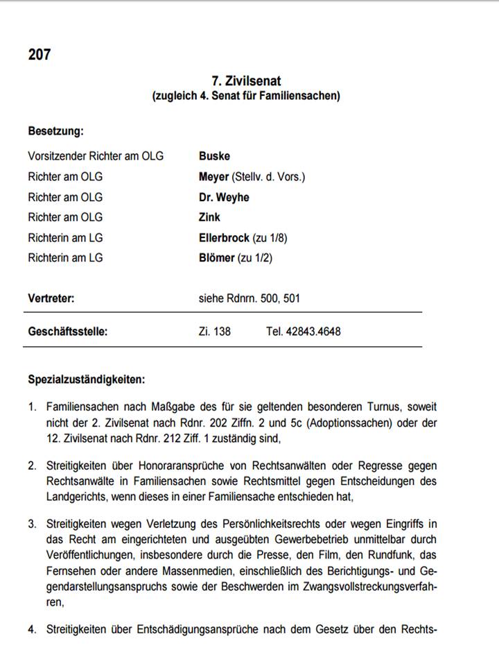 OLG Hamburg GVP 7 Senat – SciFi